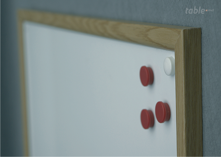 Tabla alba rama din MDF. Tabla magnetica. Chisinau