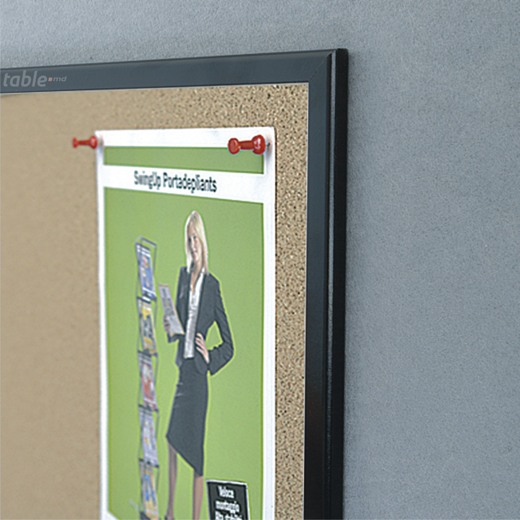 Tabla din pluta eco rama MDF. Tabla afisare anunturi.