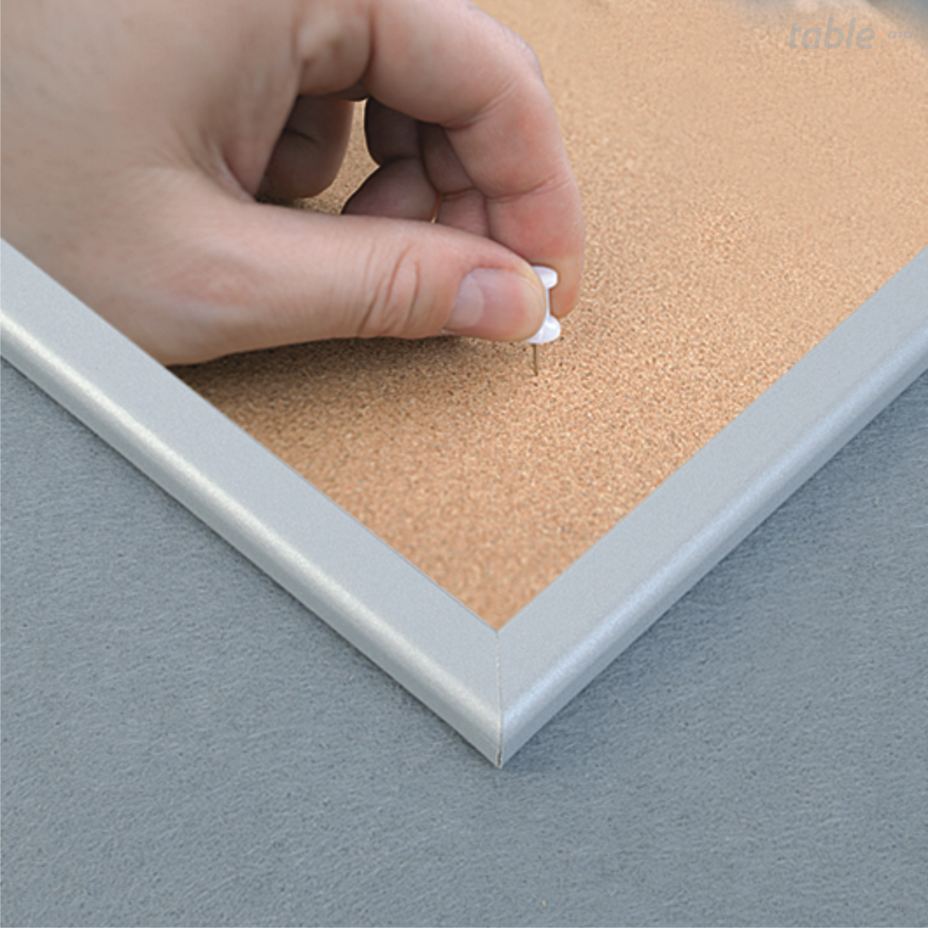 Tabla din pluta eco rama MDF. Tabla afisare anunturi.